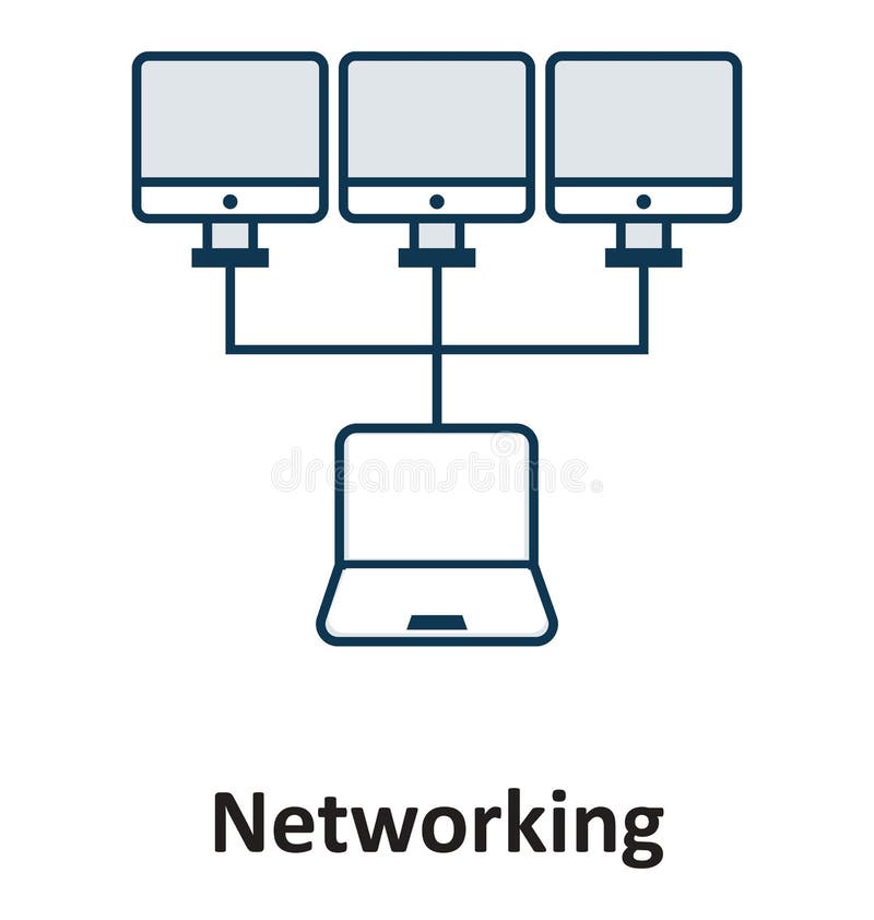 Computer Share Isolated Vector Icon Easily Edit or Modify Stock Vector ...