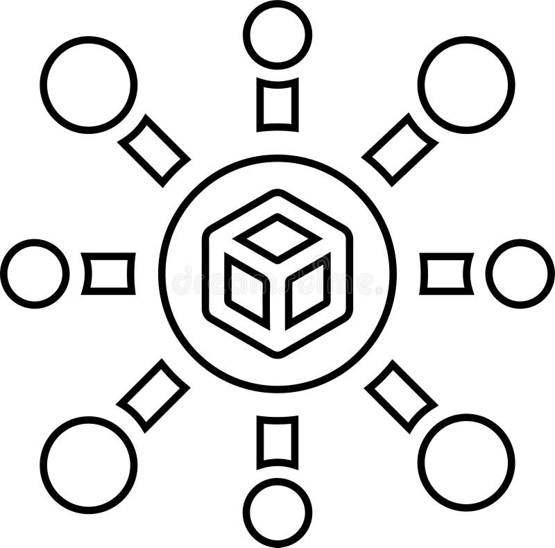 Data, Share, Sharing Icon. Outline Vector Design Stock Vector ...