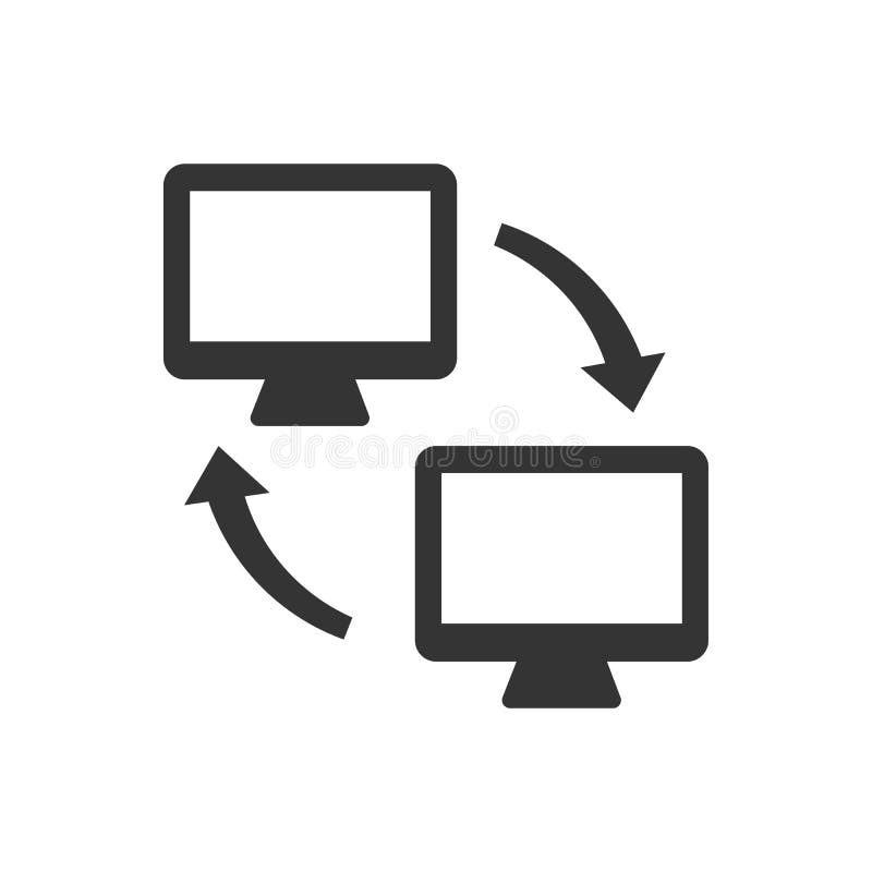 Data sharing icon stock vector. Illustration of share - 184353014
