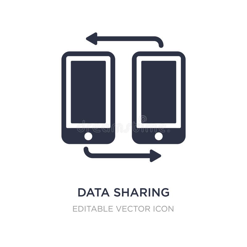 Sharing Media Icon in Different Style Vector Illustration. Two Colored ...