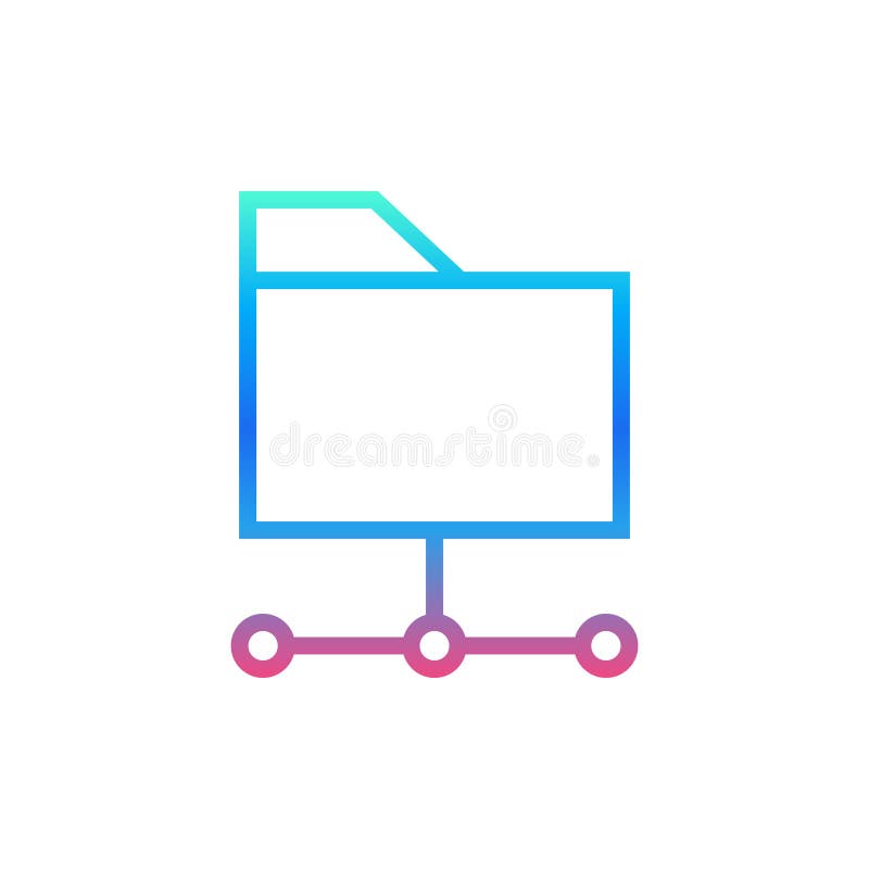 Data Sharing Line Vector Icon. Hierarchical Structure Illustration ... Data Sharing Line Vector Icon. Hierarchical Structure Illustration ...