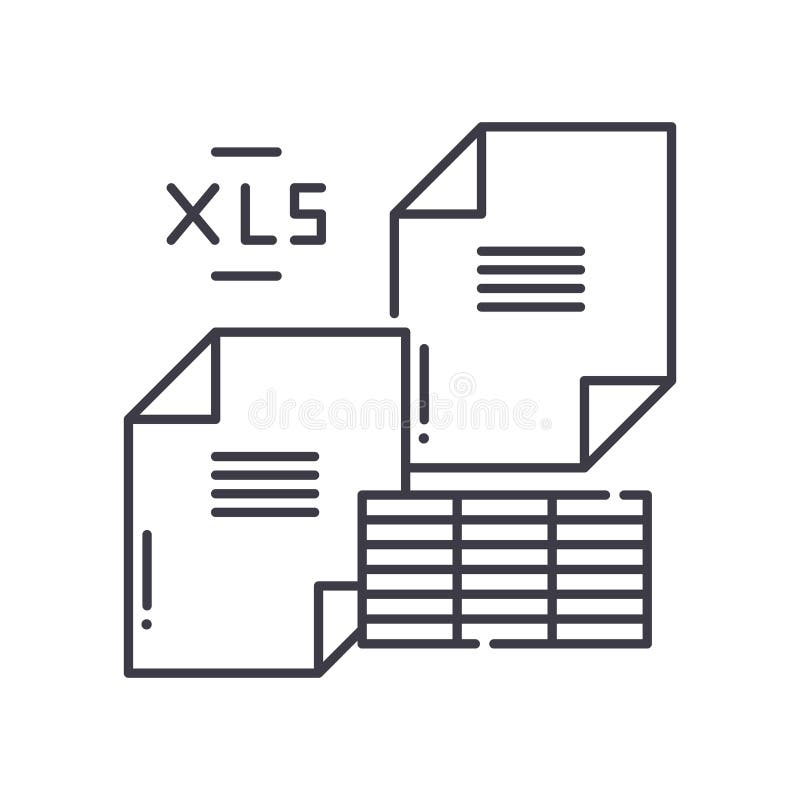 Data Sheet Icon, Linear Isolated Illustration, Thin Line Vector, Web ...