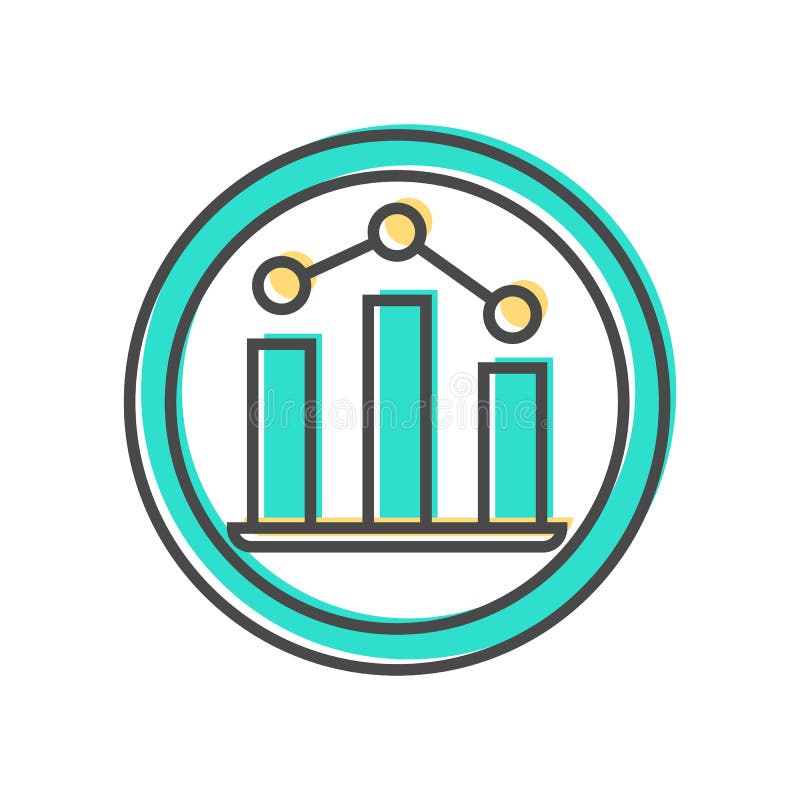 Data Sorting Icon with Diagram Sign Stock Vector - Illustration of ...