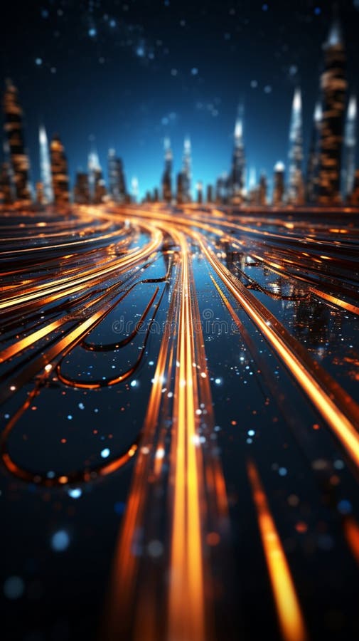 Data Sparkle Trail Vector Environment Showcasing Glittering Dust and ...