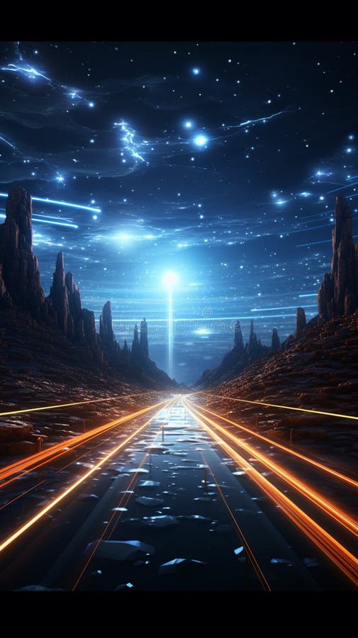 Data Sparkle Trail Vector Environment Showcasing Glittering Dust and ...