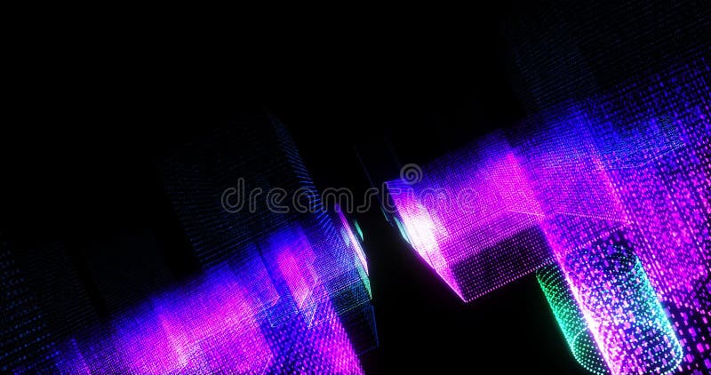 Data, Speed and Neon Map with Digital System Infrastructure ...