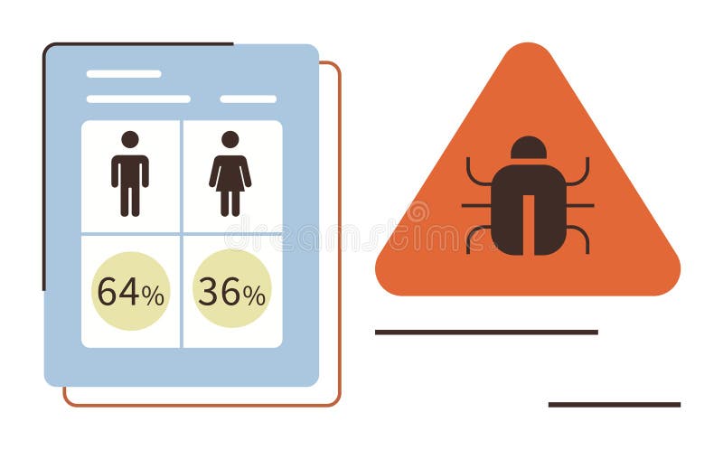 Data Statistics with Gender Breakdown and Bug Warning Sign for ...