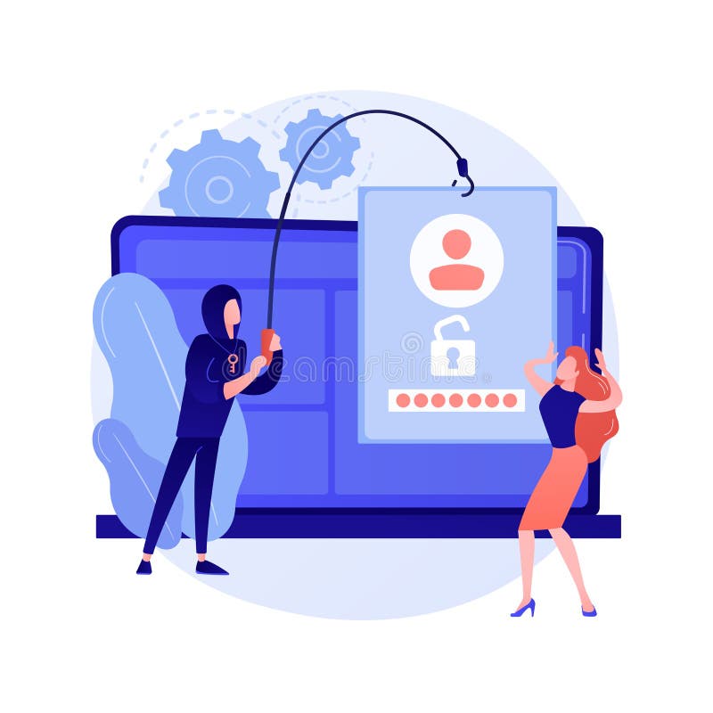 Network Security Installation Illustration Concept Stock Illustrations ...