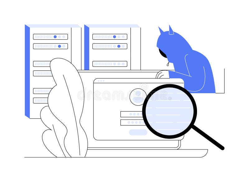 Data Stealing Malware Abstract Concept Vector Illustration. Stock ...