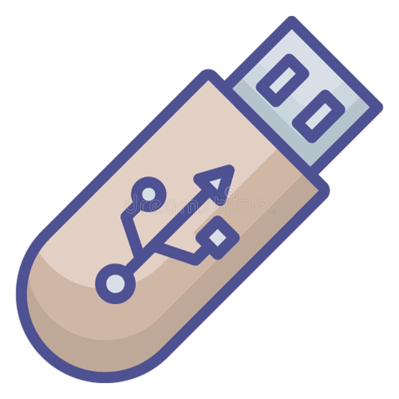 Data Stick Isolated Vector Icon Fully Editable Stock Illustration ...