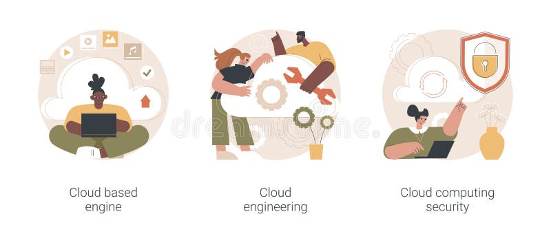 Data Access and User Experience Abstract Concept Vector Illustrations ...
