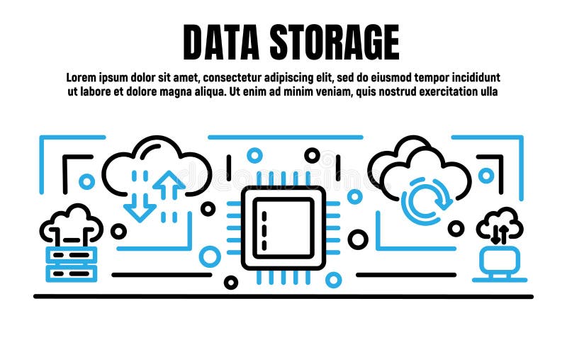 Data Storage Pattern, Simple Style Stock Vector - Illustration of files ...