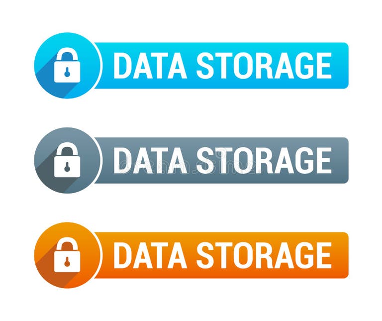 Data Storage Banner Vector stock vector. Illustration of server - 198330193