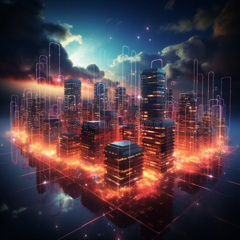 Data Storage Cabinet Quantum Computing Database Cloud Computing Concept Image Stock Illustration ...