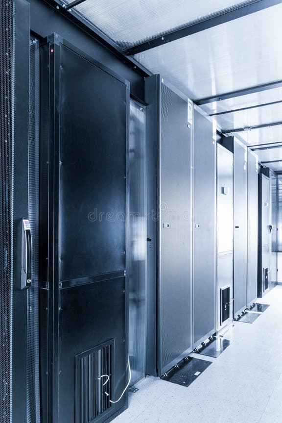 Data Storage Cabinets with Hard Drive Array Stock Photo - Image of ...