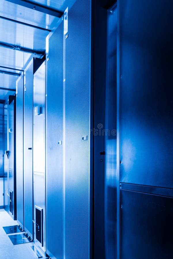 Data Storage Cabinets with Hard Drive Array Stock Image - Image of ...