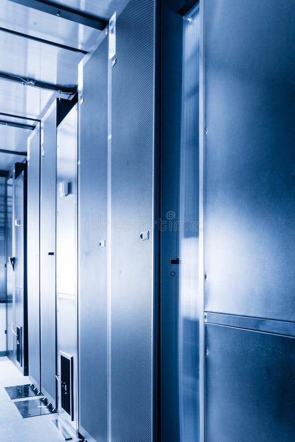 Data Storage Cabinets with Hard Drive Array Stock Image - Image of ...