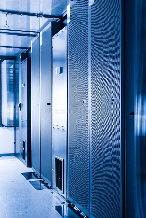 Data Storage Cabinets with Hard Drive Array Stock Photo - Image of ...