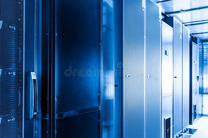 Data Storage Cabinets with Hard Drive Array Stock Photo - Image of ...