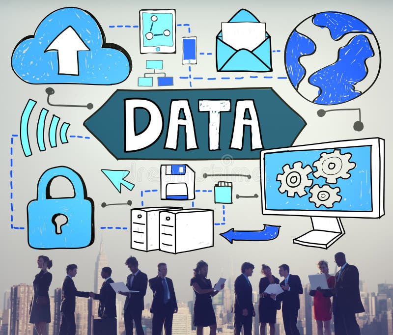 Data Storage Connection Upload Information Concept Stock Image - Image ...