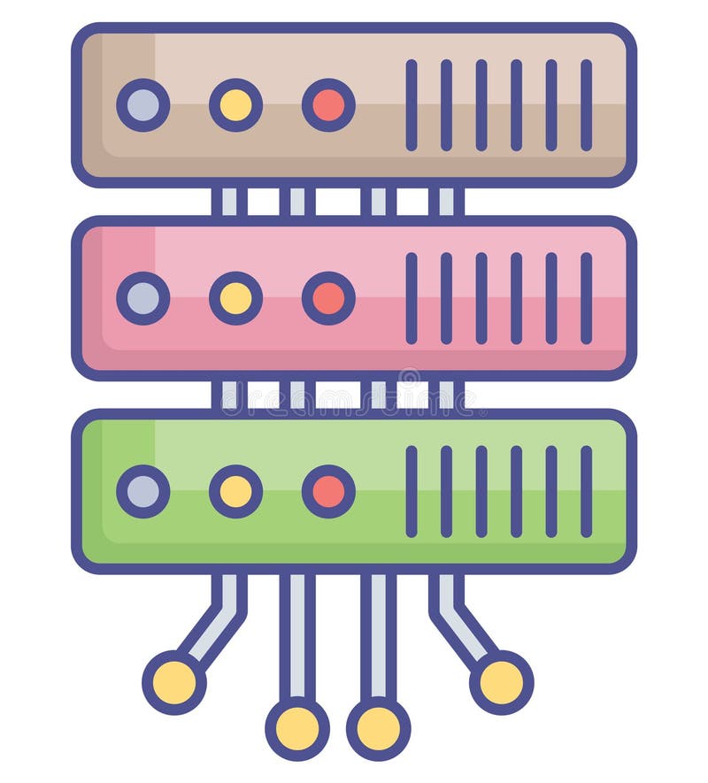 Data Storage Device Fill Vector Icon Which Can Easily Modify or Edit ...