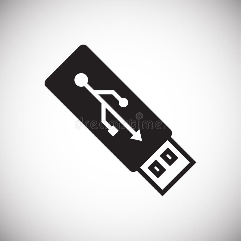 Data Storage Device Icon on White Background for Graphic and Web Design ...