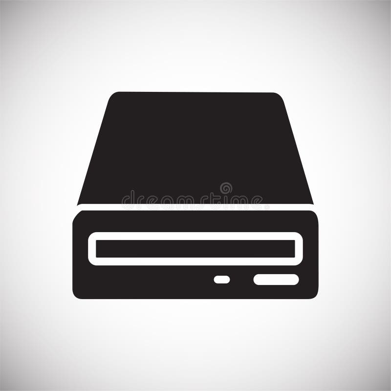 Data Storage Device Icon on White Background for Graphic and Web Design ...