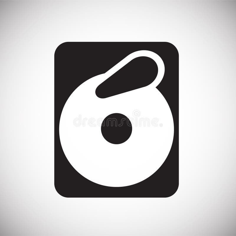 Data Storage Device Icon on White Background for Graphic and Web Design ...