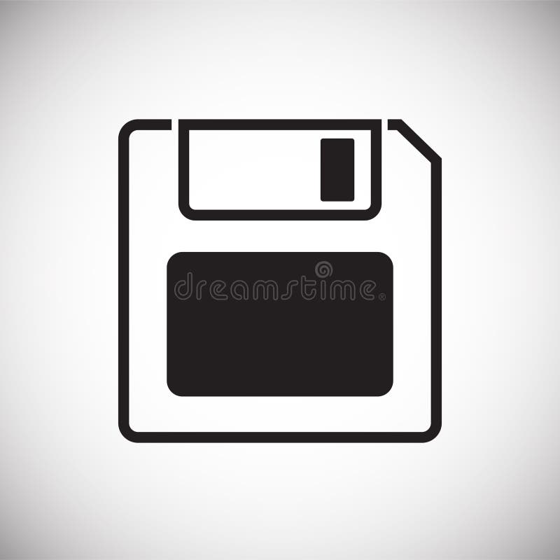 Data Storage Device Icon on White Background for Graphic and Web Design ...