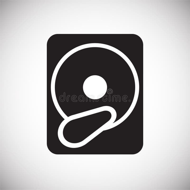 Data Storage Device Icon on White Background for Graphic and Web Design ...