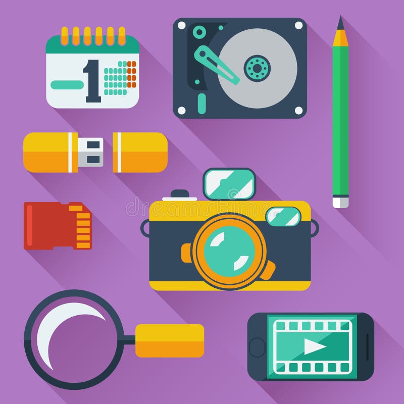 Data Storage Devices Clipart