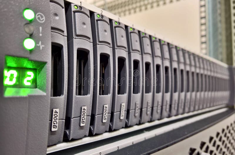 Data storage drive stock image. Image of data, shelf - 99746175