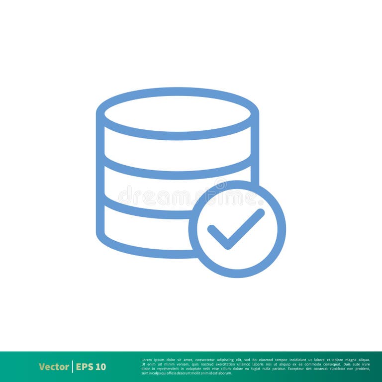 Data Storage Essential Icon Vector Logo Template Illustration Design ...