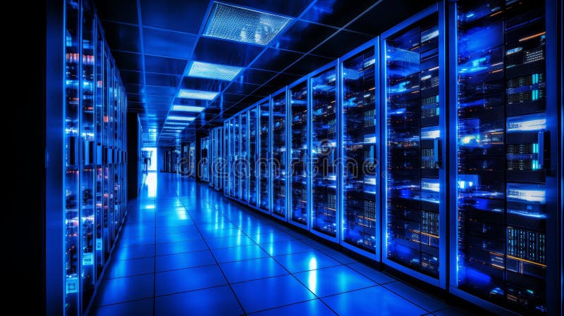 Data Storage Hard Drives Cluster in Server Room for Streamlined Data ...