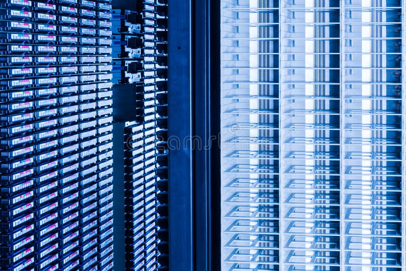 Data Storage Hardware Inserted in Slots Stock Photo - Image of ...