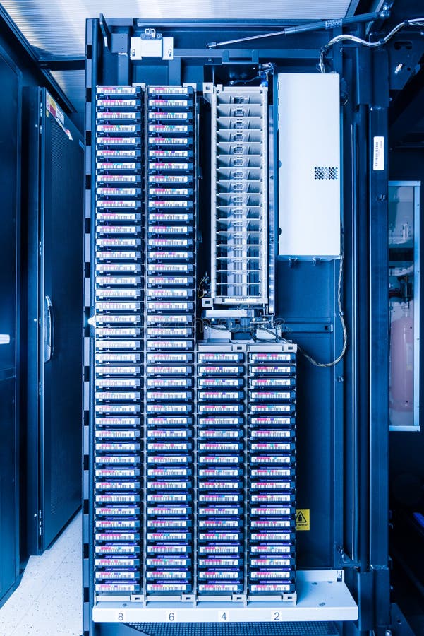 Data Storage Hardware Inserted in Slots Stock Photo - Image of database ...