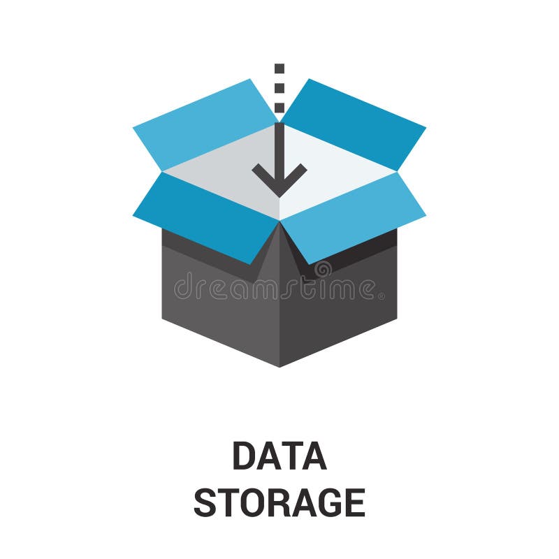 Data storage icon stock vector. Illustration of interface - 82396797