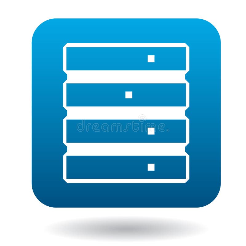 Data Storage Icon, Simple Style Stock Vector - Illustration of frame ...