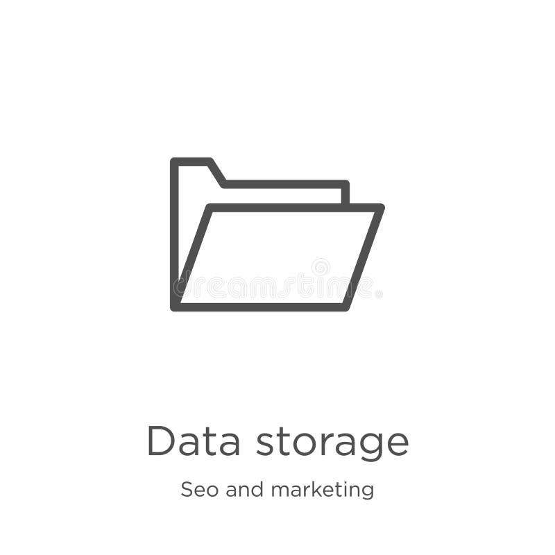 Storage Icon Vector from Logistic Collection. Thin Line Storage Outline Icon Vector Illustration ...