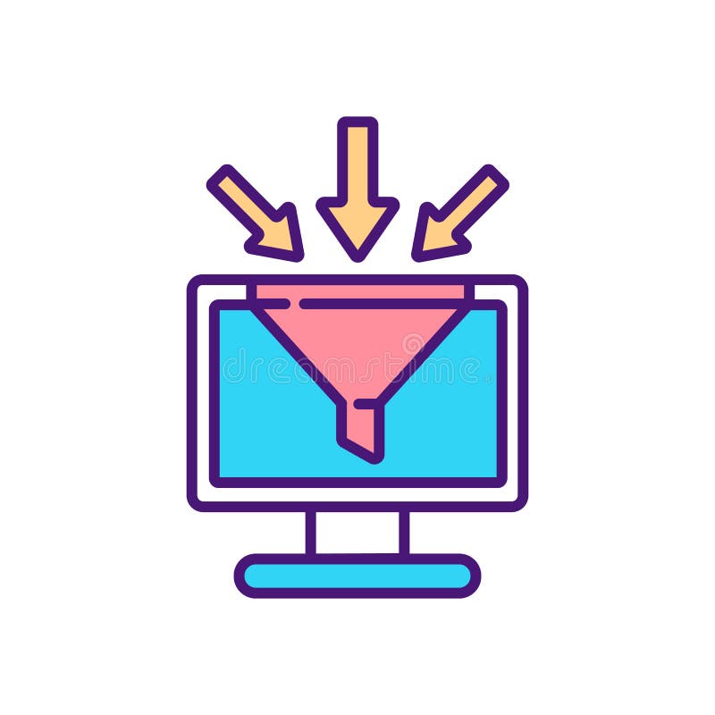 Data Storage RGB Color Icon Stock Vector - Illustration of storage ...