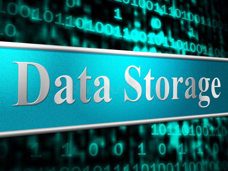 Data Storage Shows Hardware Datacenter and Server Stock Illustration ...