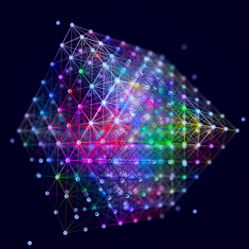 Data Storage Technology. Abstract Background with Cube. Information ...