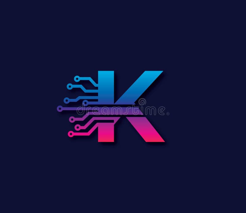 K Alphabet Data Storage Technology Logo Design Concept Stock Vector ... K Alphabet Data Storage Technology Logo Design Concept Stock Vector ...