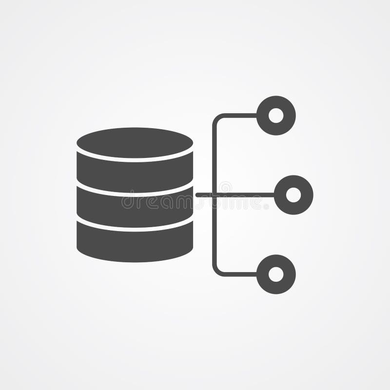 Data Storage Vector Icon Sign Symbol Stock Illustration - Illustration ...