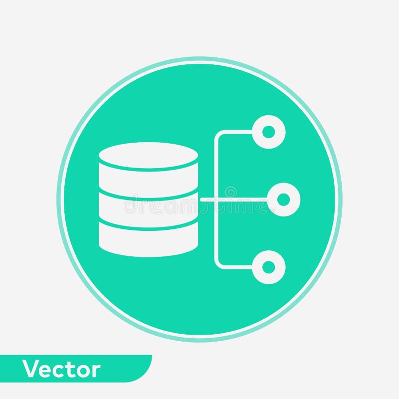 Data Storage Vector Icon Sign Symbol Stock Illustration - Illustration ...