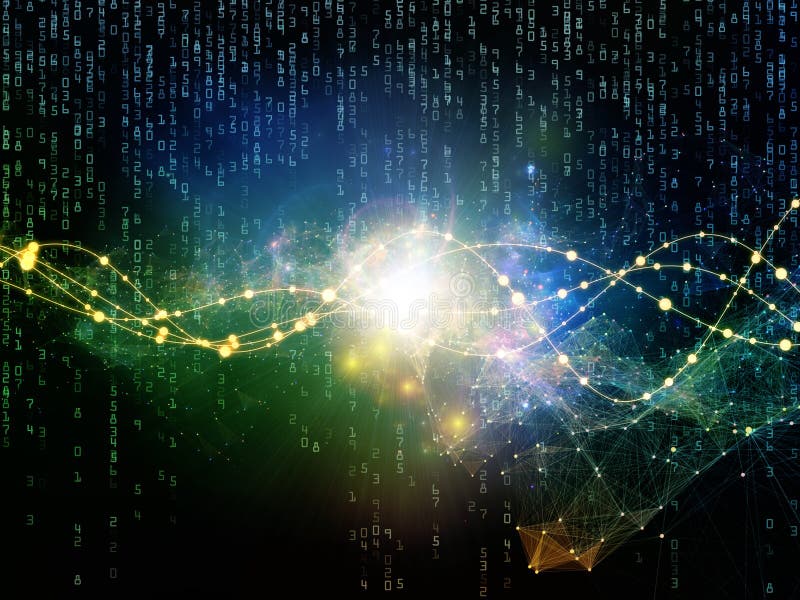 Data Stream background stock illustration. Illustration of data - 157932628