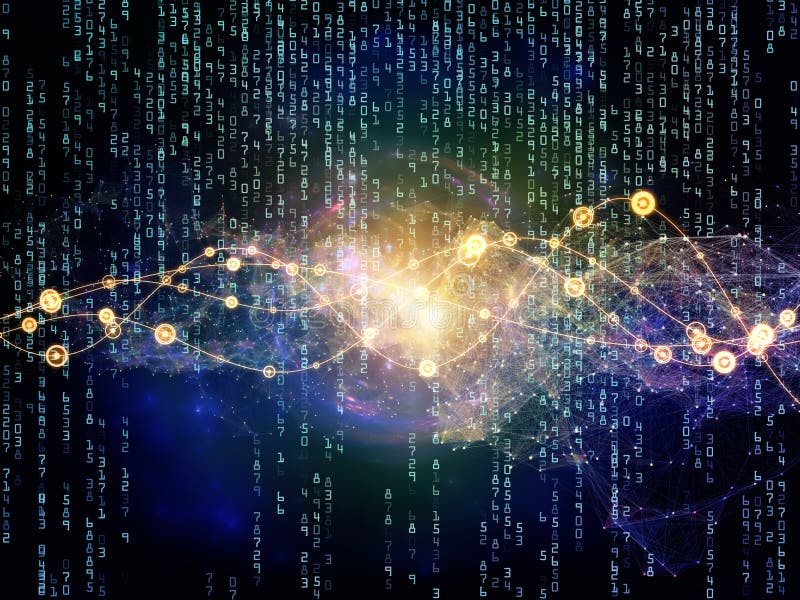 Data Stream background stock illustration. Illustration of illuminate ...