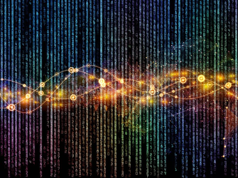 Data Stream background stock illustration. Illustration of circuit ...