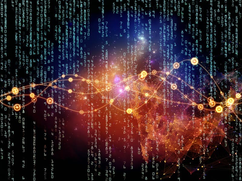Data Stream background stock illustration. Illustration of illuminate ...