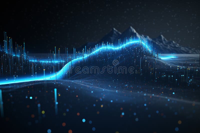 Data Stream Concept, Internet Data, Big Data Abstract Visual ...